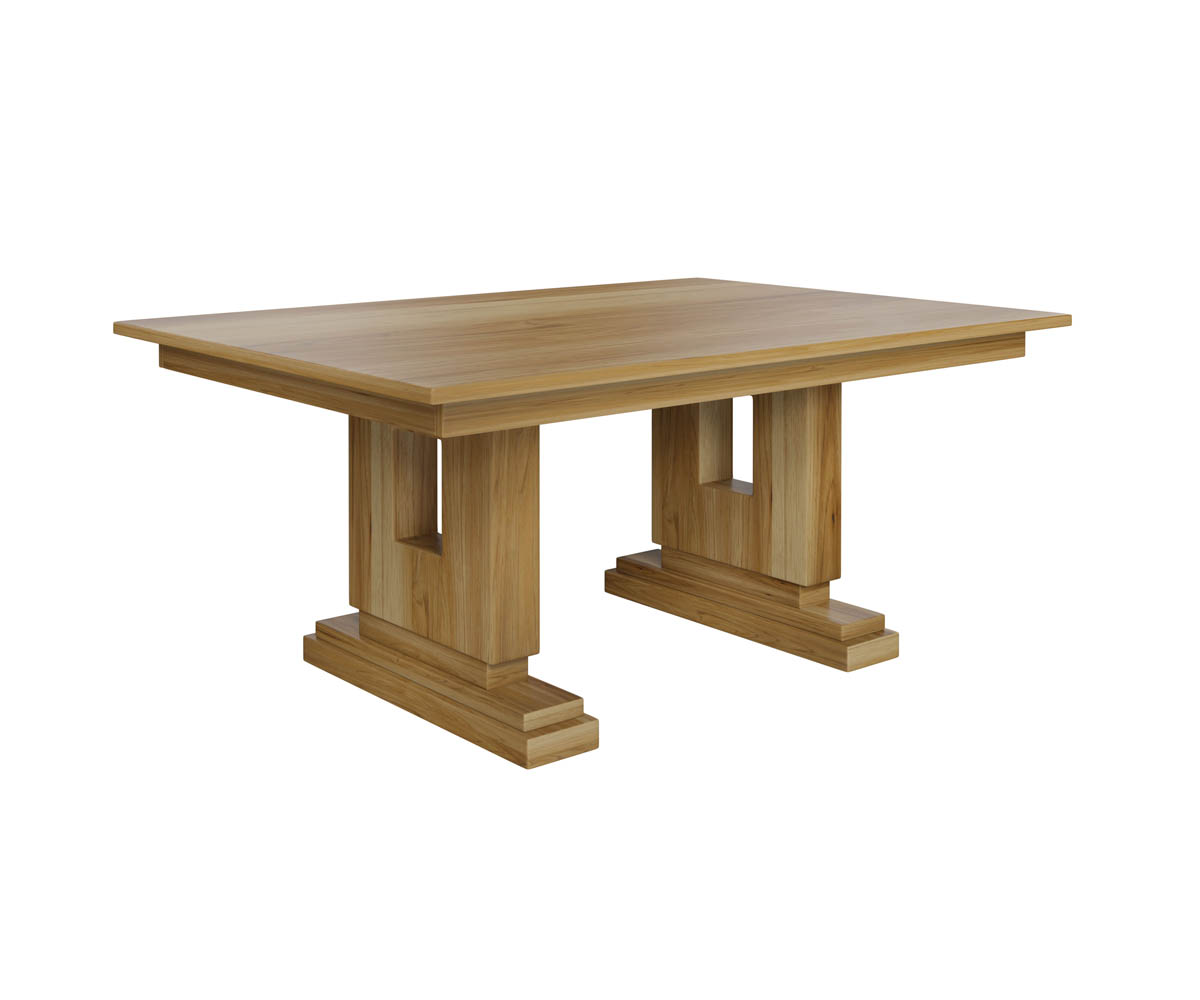Boca Double Pedestal Table | Mountain View Furniture